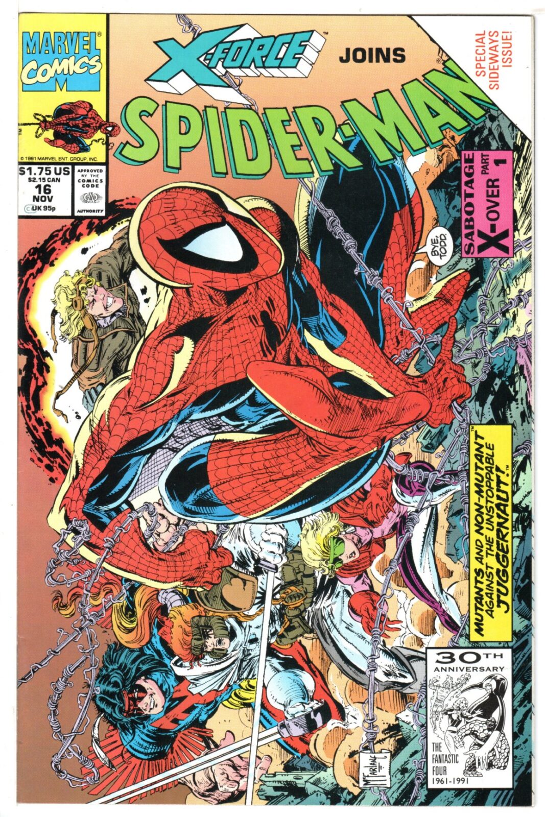 SPIDER-MAN #16 (1990) - Direct Edition