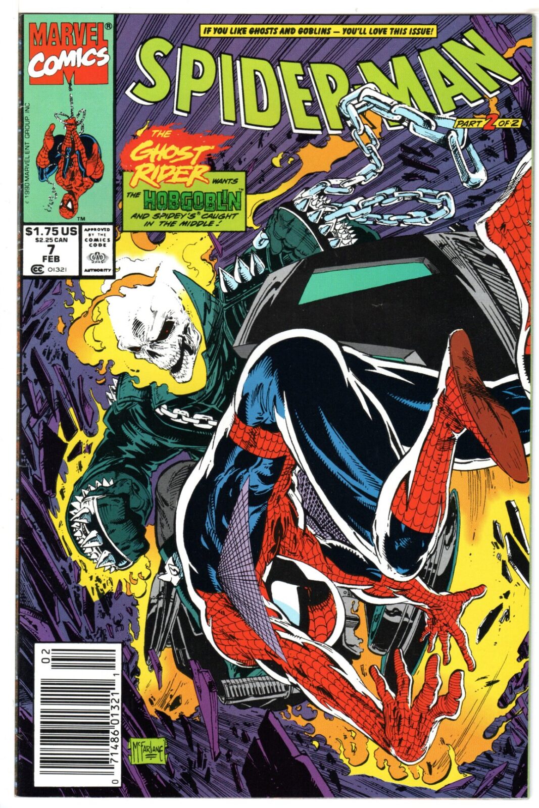 SPIDER-MAN #7 (1990) - Newsstand Edition