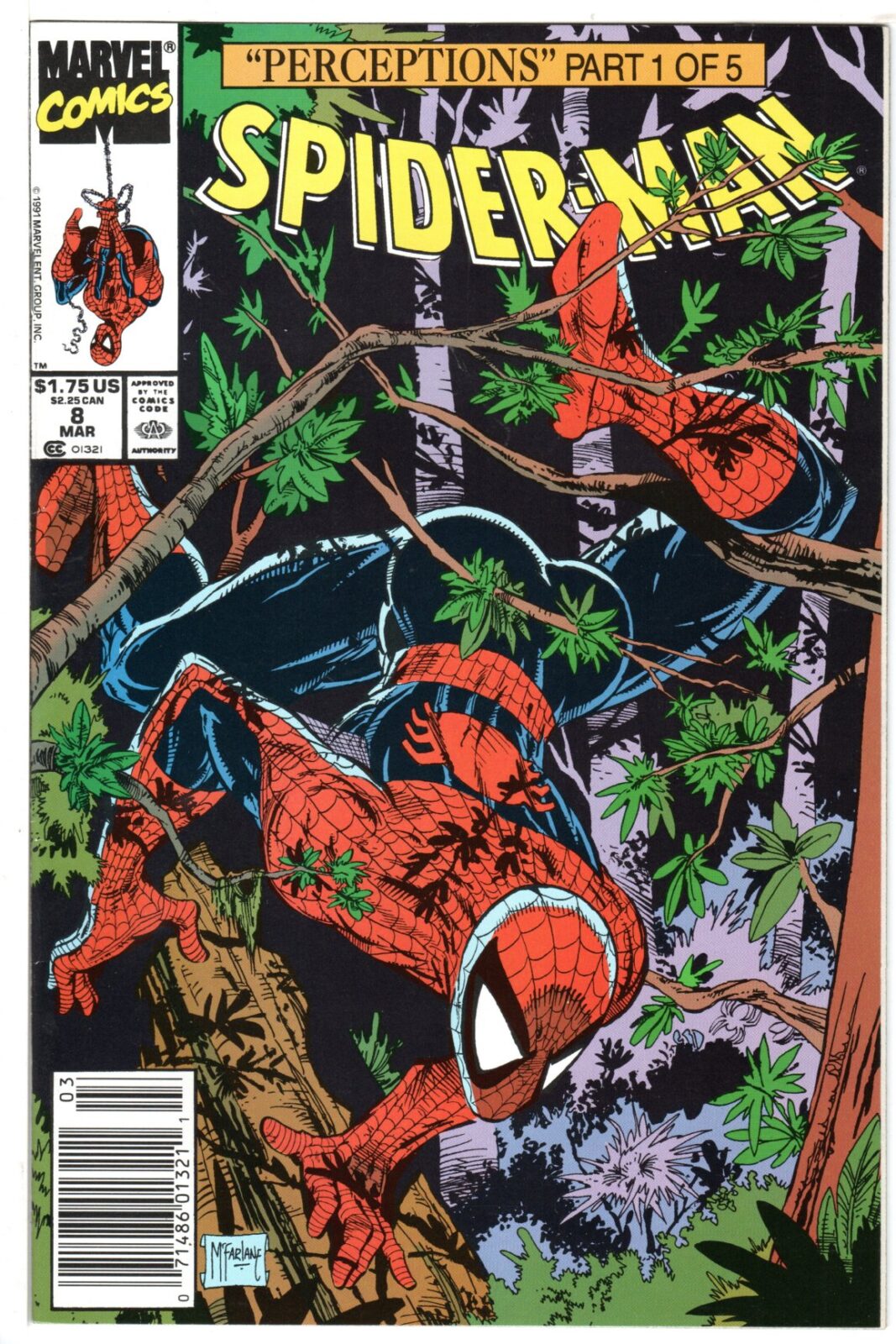 SPIDER-MAN #8 (1990) - Newsstand Edition