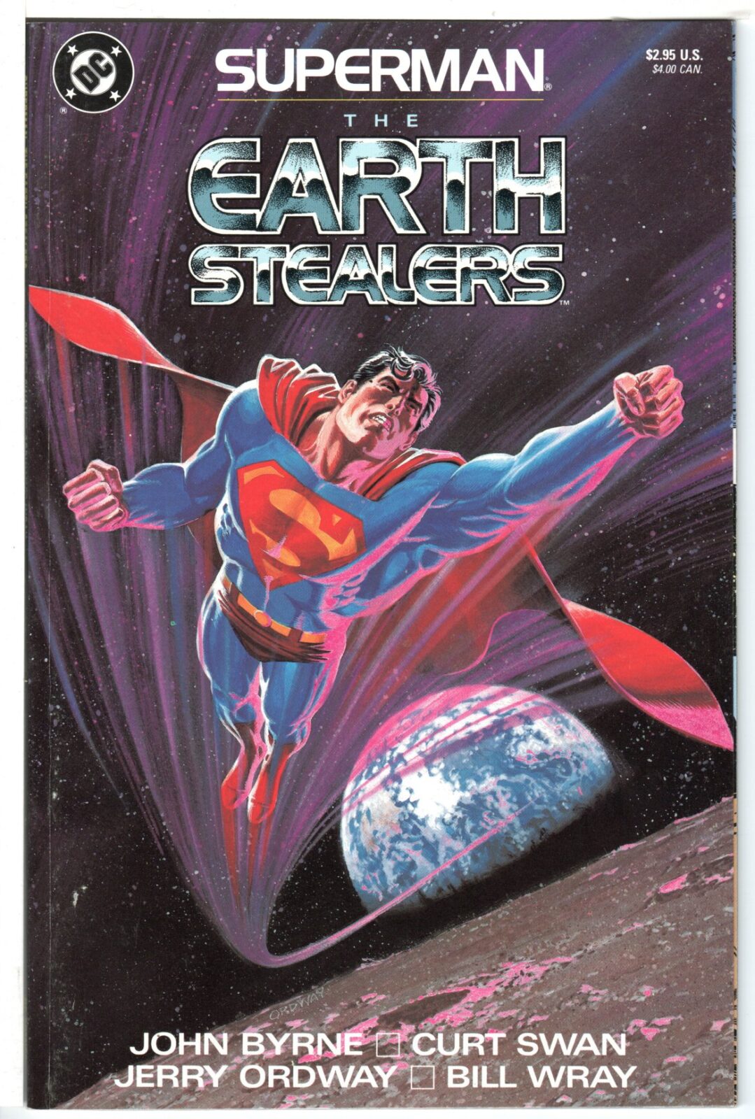 SUPERMAN THE EARTH STEALERS #1 (1988) - Direct Editon